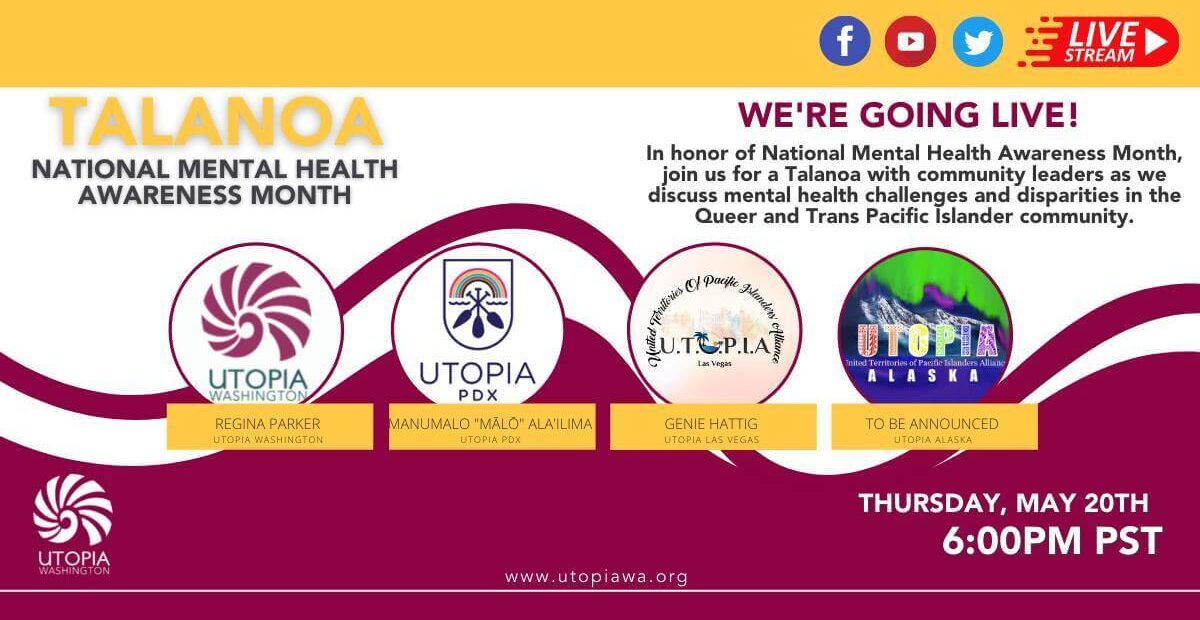 Talanoa: National Mental Health Awareness Month | Events | Seattle Pride