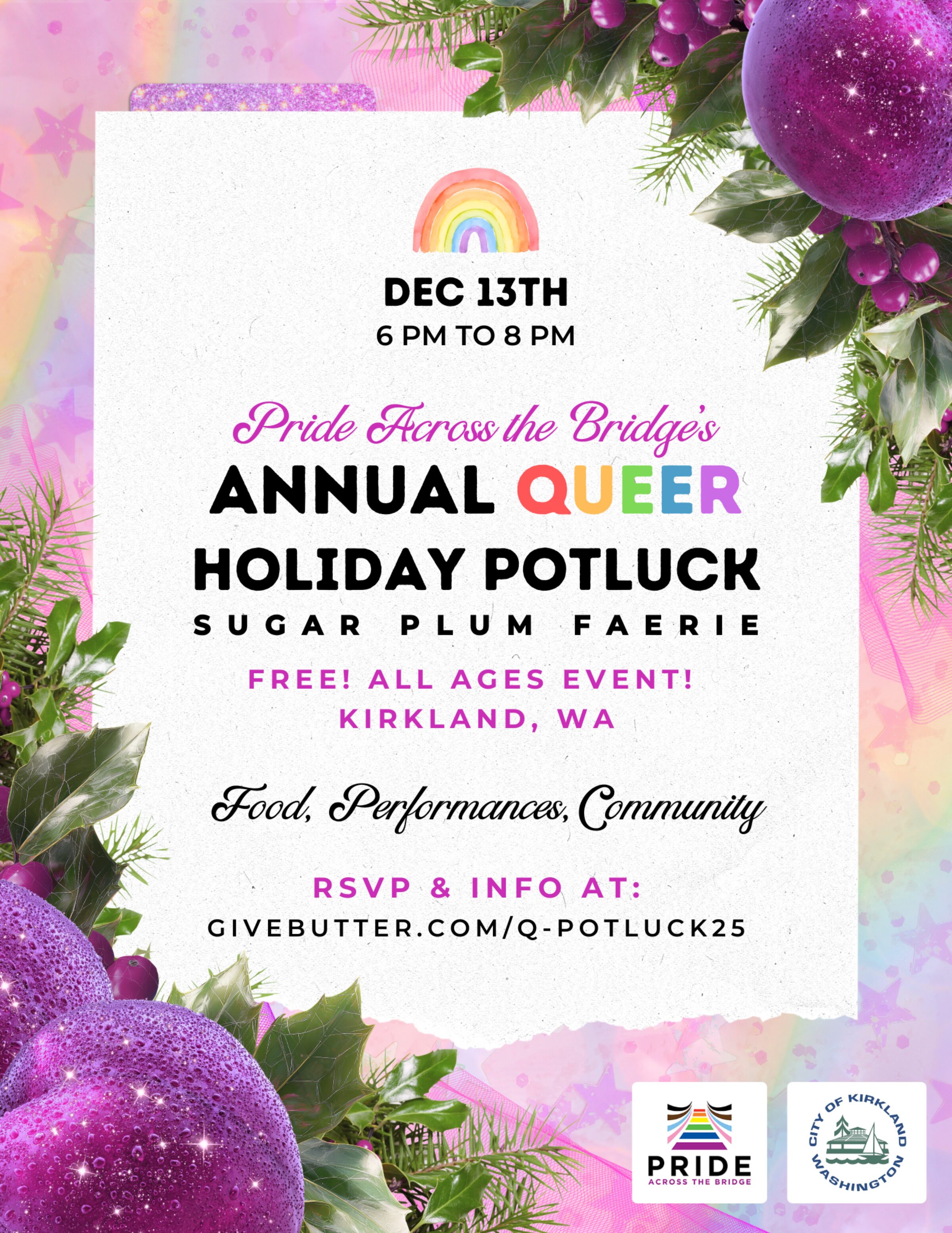Queer Holiday Potluck: Sugar Plum Faerie | Events | Seattle Pride
