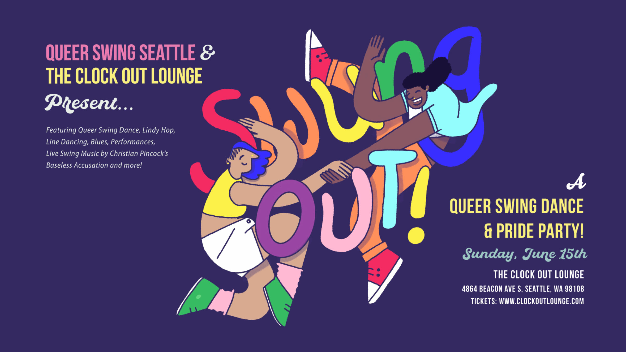 Swung Out @ the Clock-Out! | Events | Seattle Pride